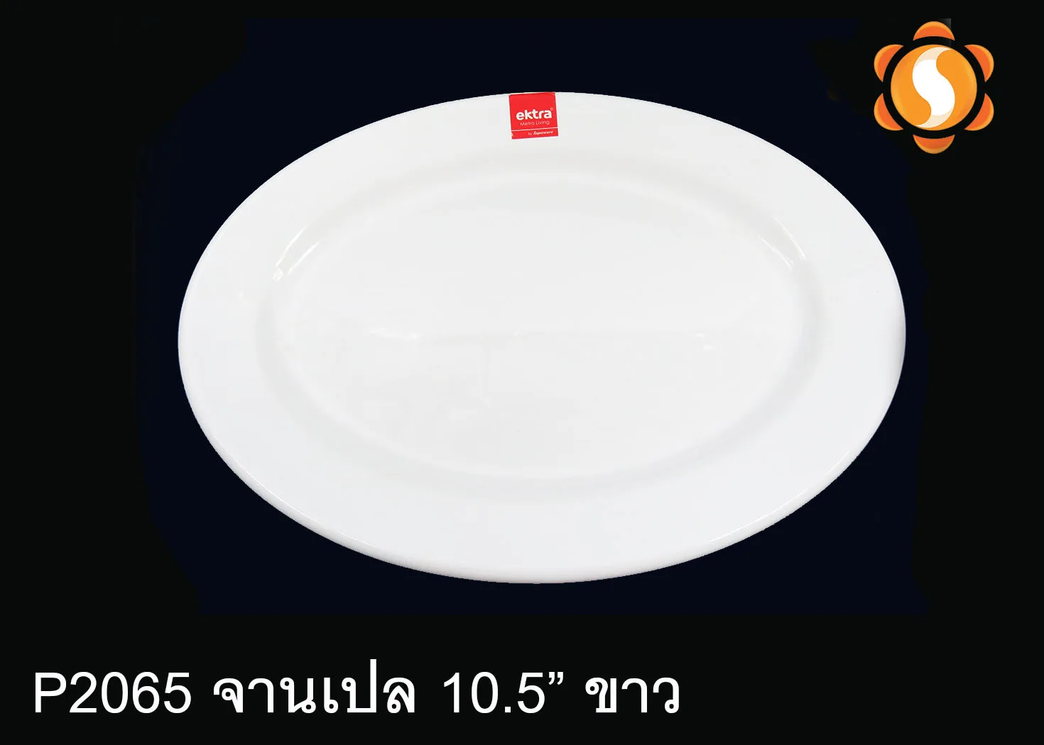 (B) P2065 จานเปล 10.5" ขาว - ศูนย์รวมอุปกรณ์สำหรับ ร้านอาหาร & โรงแรม